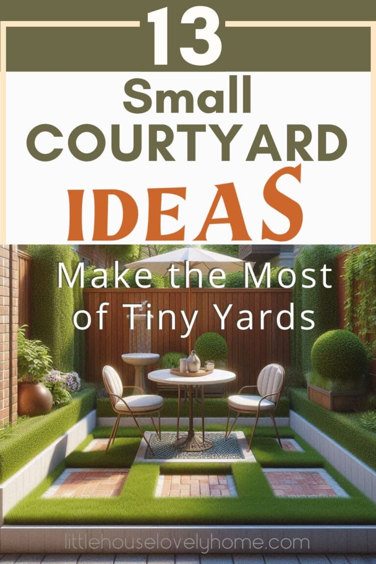 13 Small Courtyard Ideas to Maximize Every Inch of Your Backyard | Little House Lovely Home