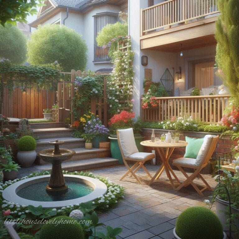 13 Small Courtyard Ideas to Maximize Every Inch of Your Backyard | Little House Lovely Home