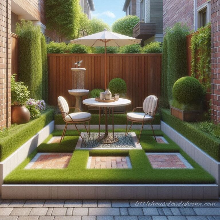 13 Small Courtyard Ideas to Maximize Every Inch of Your Backyard | Little House Lovely Home