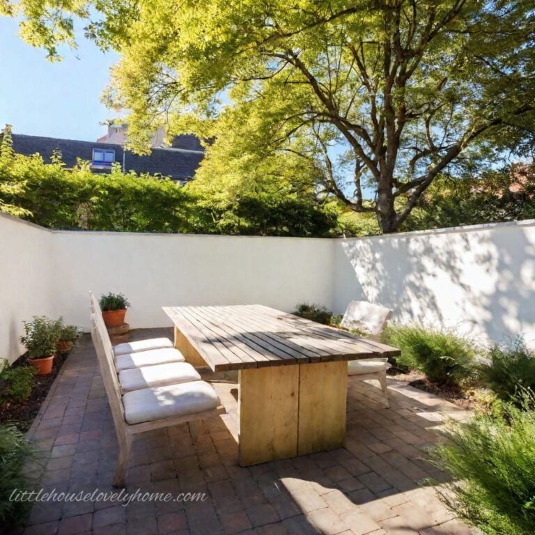 13 Small Courtyard Ideas to Maximize Every Inch of Your Backyard | Little House Lovely Home