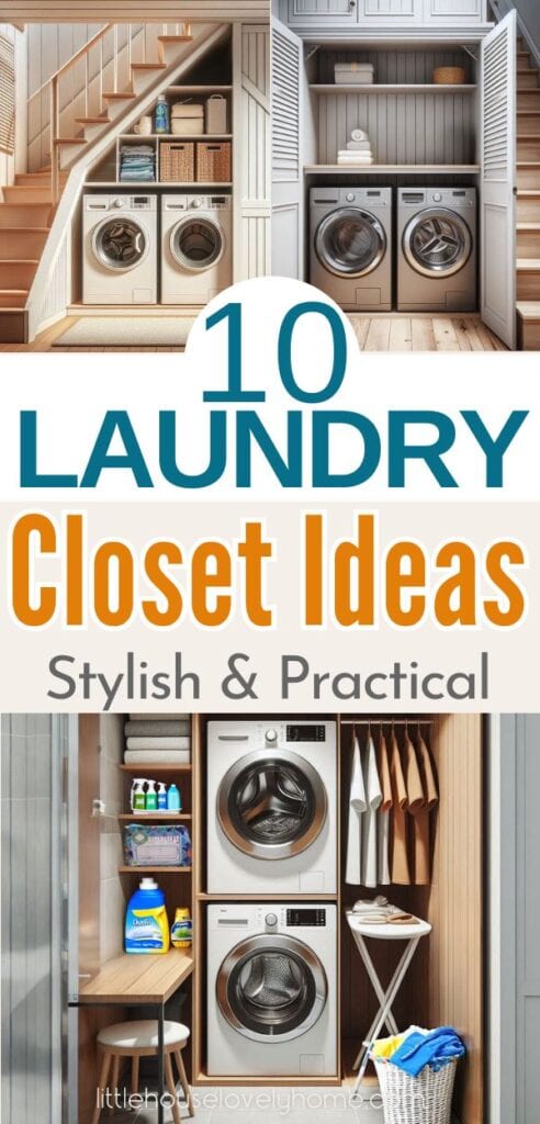 10 Laundry Closet Ideas To Optimize Space | Little House Lovely Home